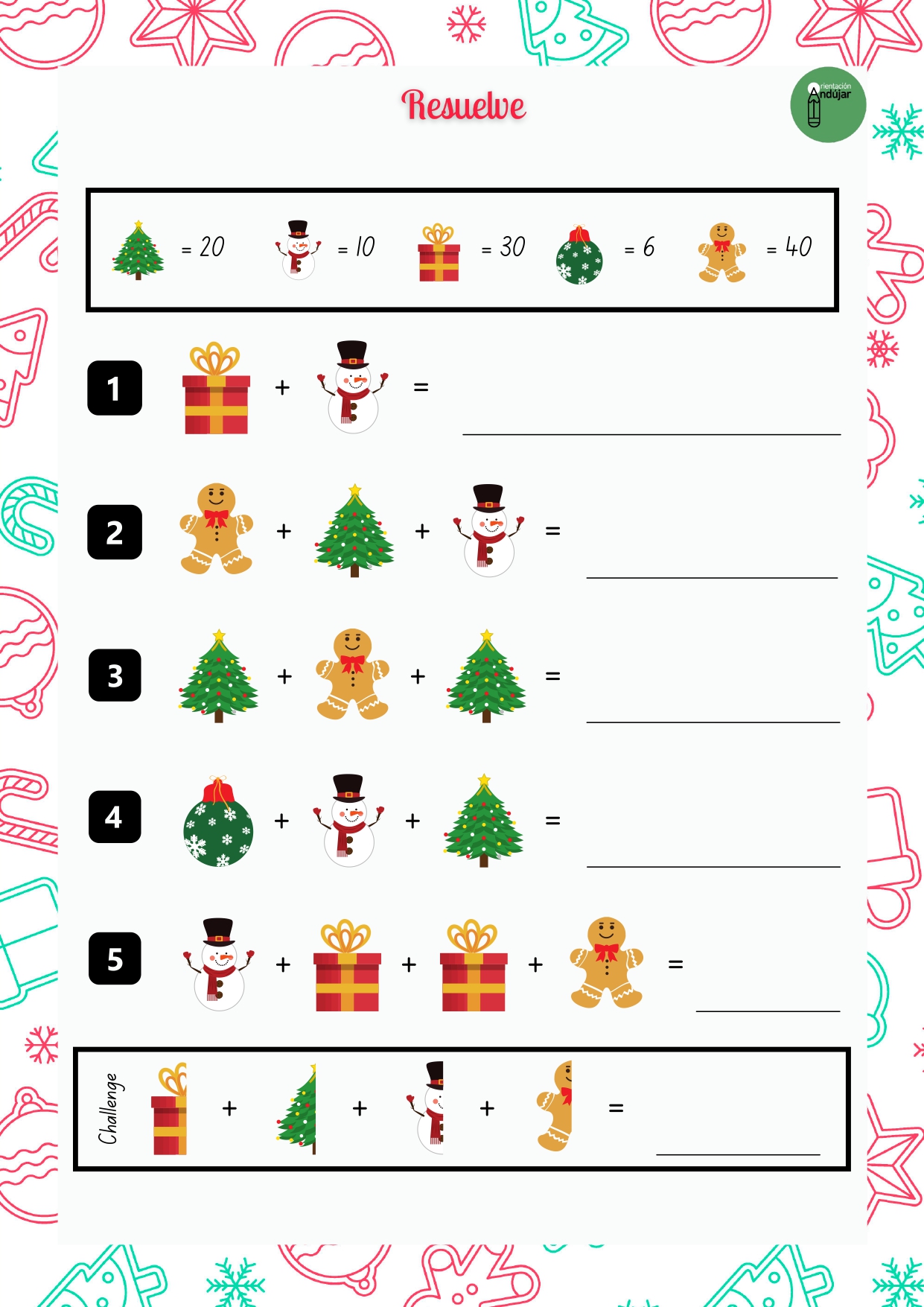 Matemáticas navideñas - Orientacion Andujar