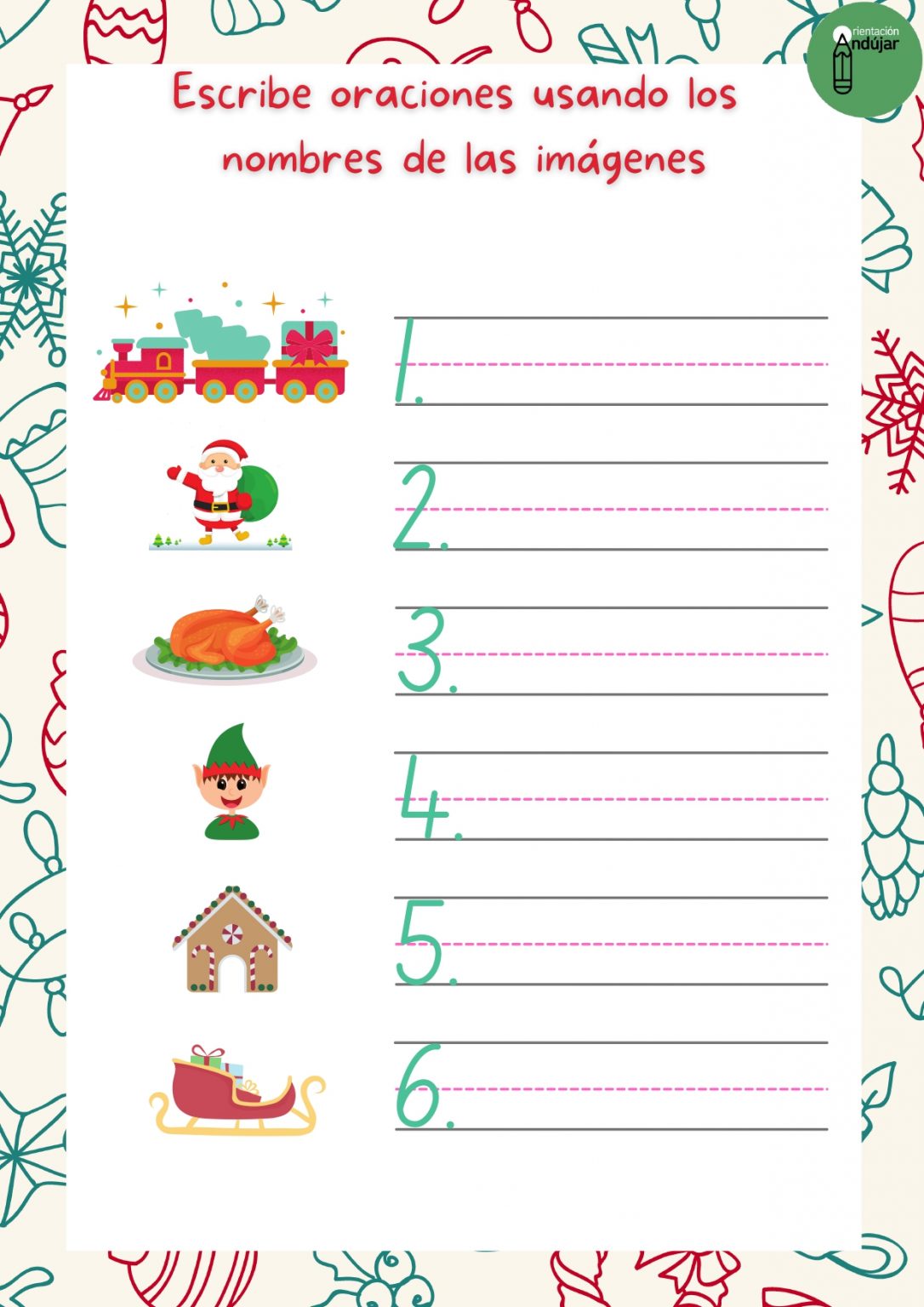 Cuadernito de actividades: Papá Noel aprende a escribir - Actividades ...