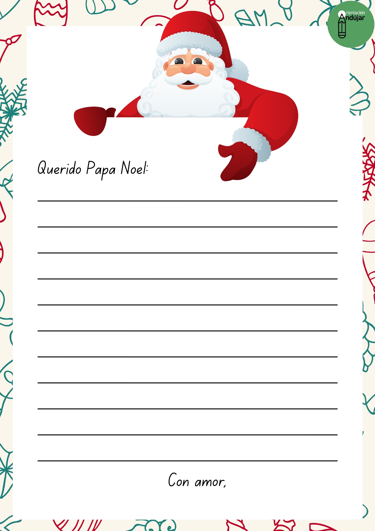 Papá Noel aprende a leer - Orientacion Andujar