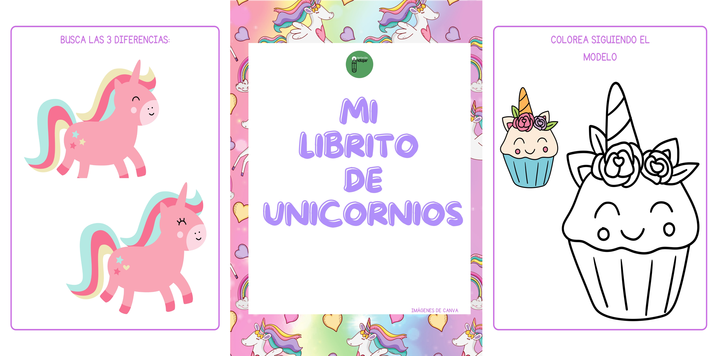 Mi librito de unicornios: mágicas actividades - Orientacion Andujar