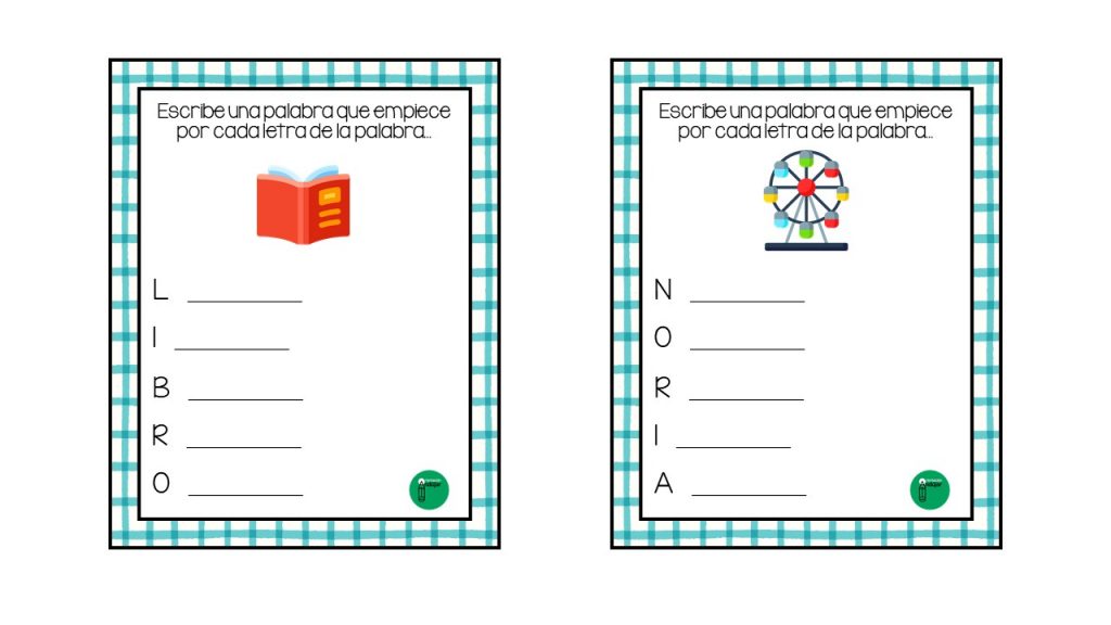 Actividad de acrósticos - Orientacion Andujar