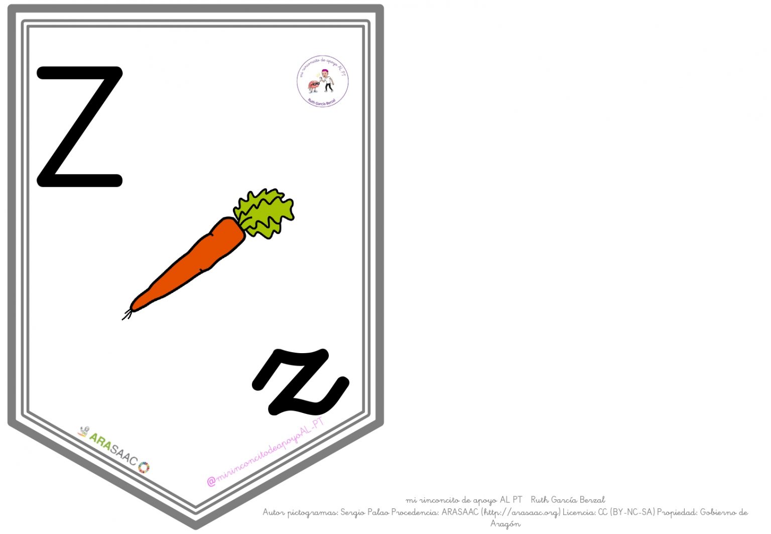 PÓSTER - BANDERINES DE LETRAS DEL ABECEDARIO - Orientacion Andujar