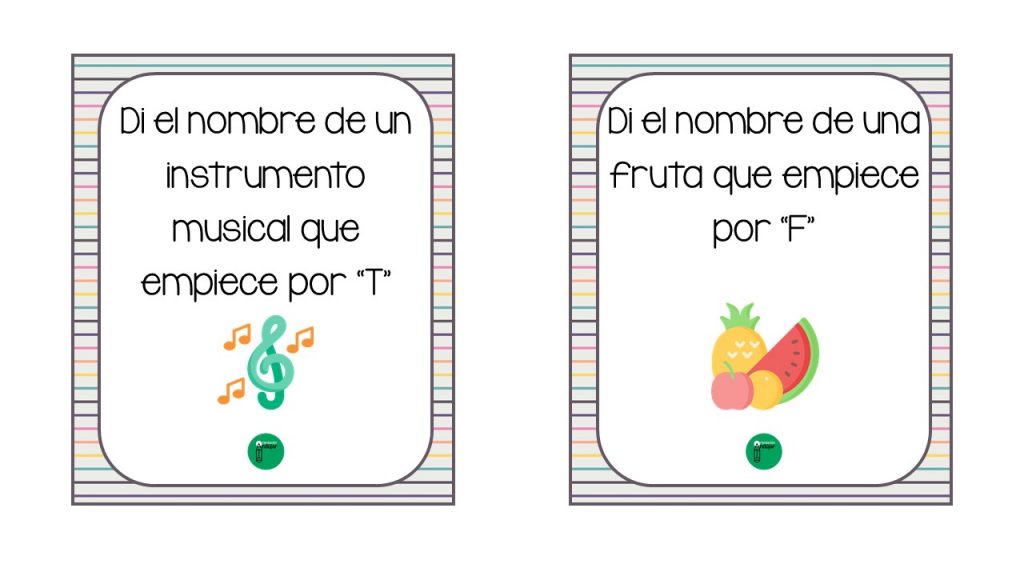 Juego de tarjetas para trabajar la fluidez léxica - Orientacion Andujar