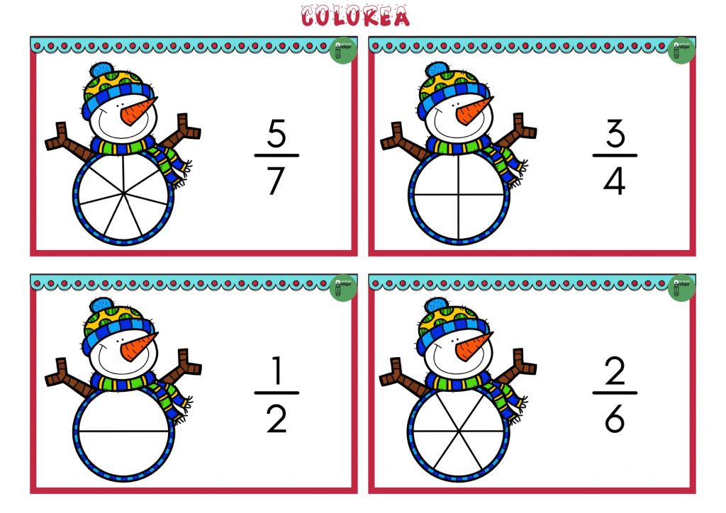 Divertidas fracciones de Navidad - Orientacion Andujar