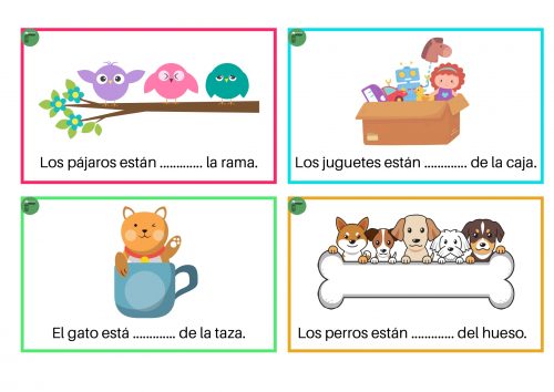 Pack tarjetas nociones espaciales - Orientacion Andujar