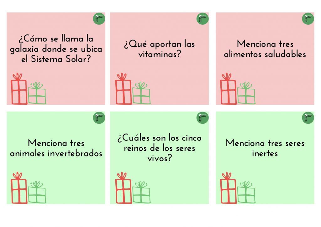 Super juego navideño: Ciencias naturales - Orientacion Andujar