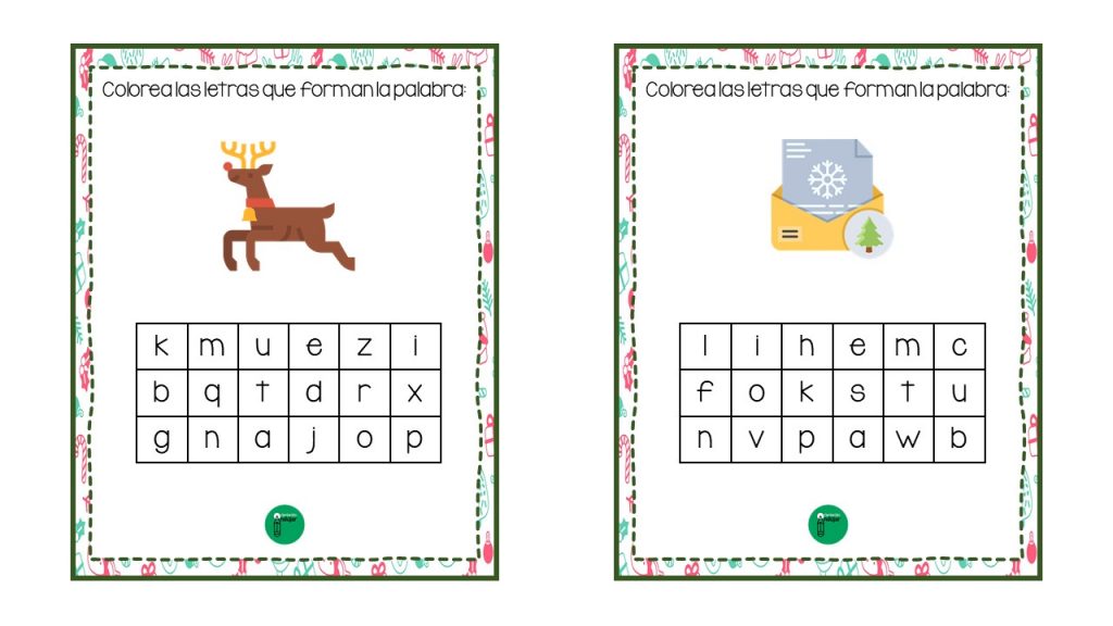 Trabajamos la conciencia fonológica con vocabulario de Navidad ...
