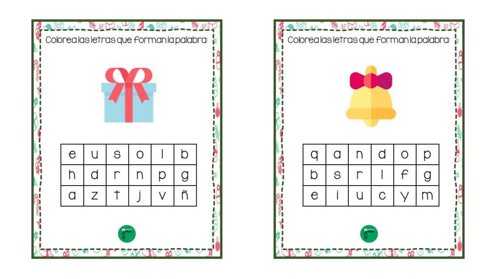 Trabajamos la conciencia fonológica con vocabulario de Navidad ...