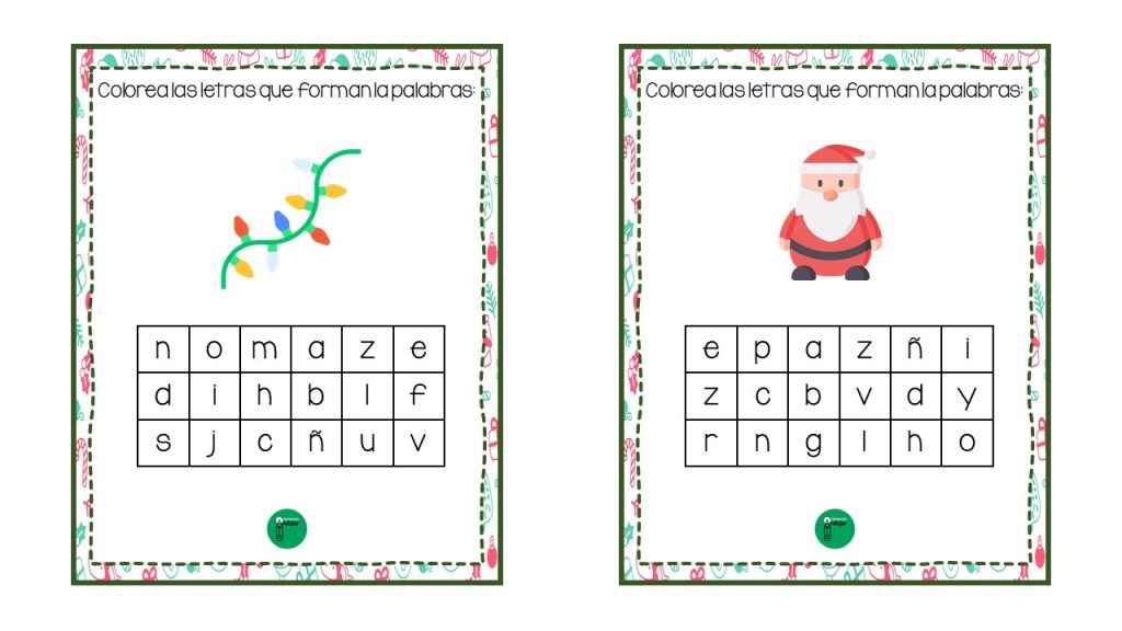 Trabajamos la conciencia fonológica con vocabulario de Navidad ...
