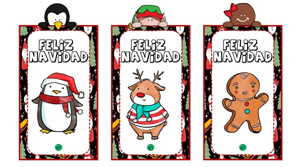 Bonitos marcapáginas de Navidad para regalar a tus alumnos ...