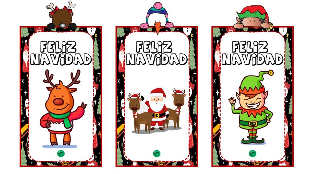 Bonitos marcapáginas de Navidad para regalar a tus alumnos ...