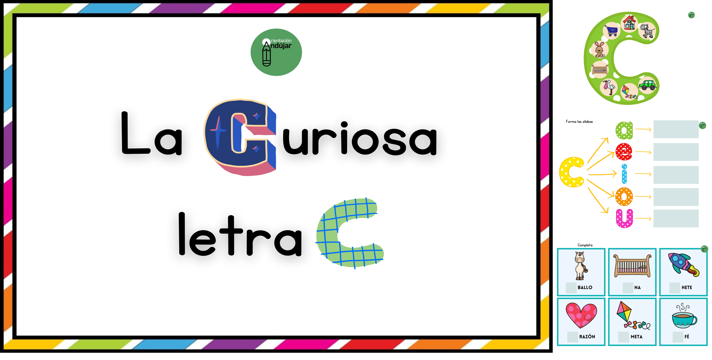 La letra C y las silabas💙 Participe de sorteios de números online ...