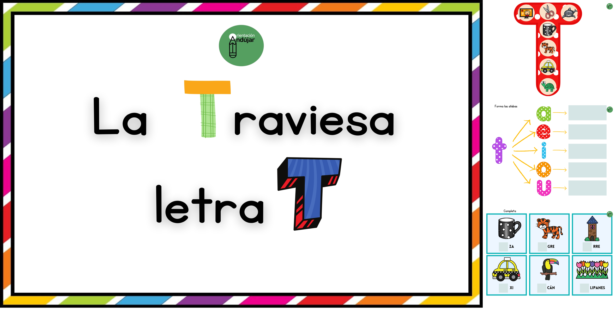 Palabras Con La Letra T Para Niños