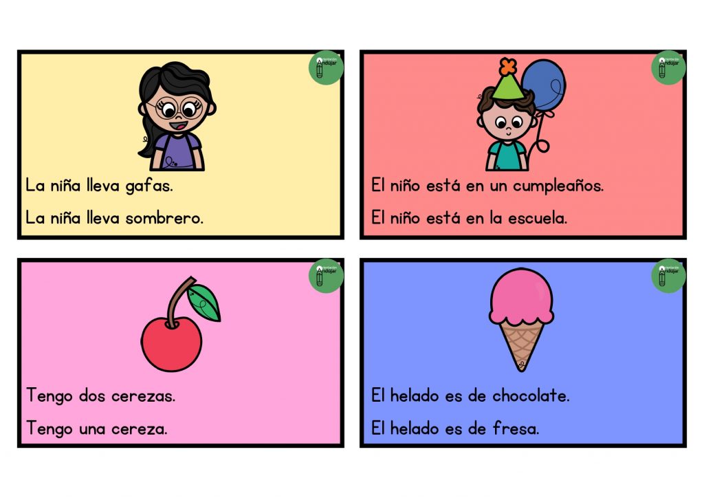 Comprensión lectora de frases - Orientacion Andujar