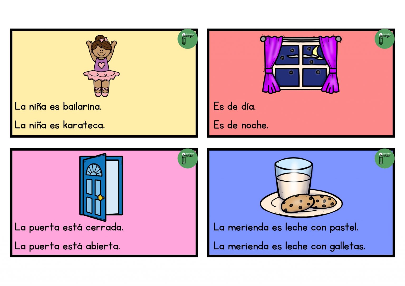 Comprensión lectora de frases - Orientacion Andujar