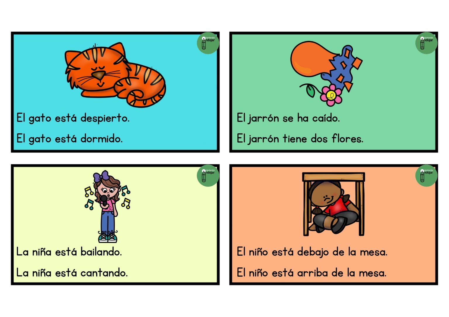 Comprensión lectora de frases - Orientacion Andujar