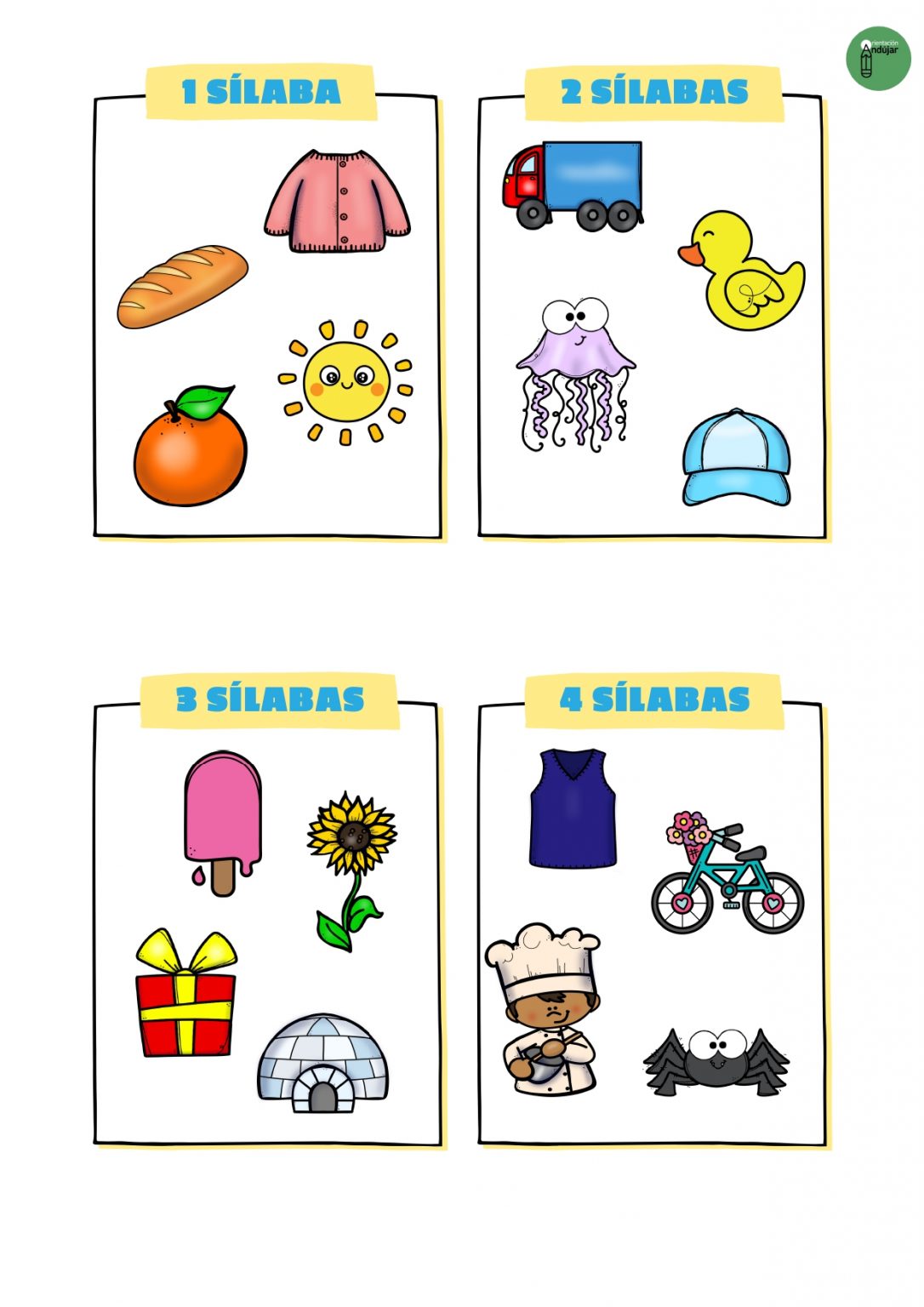 Contamos las sílabas y rodeamos - Orientacion Andujar