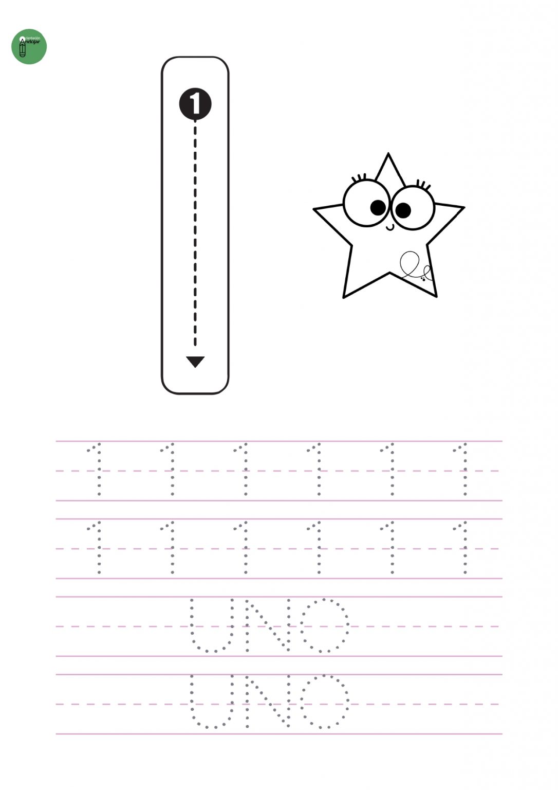 GRAFO Cuenta y traza los números del 1 al 9 - Orientacion Andujar