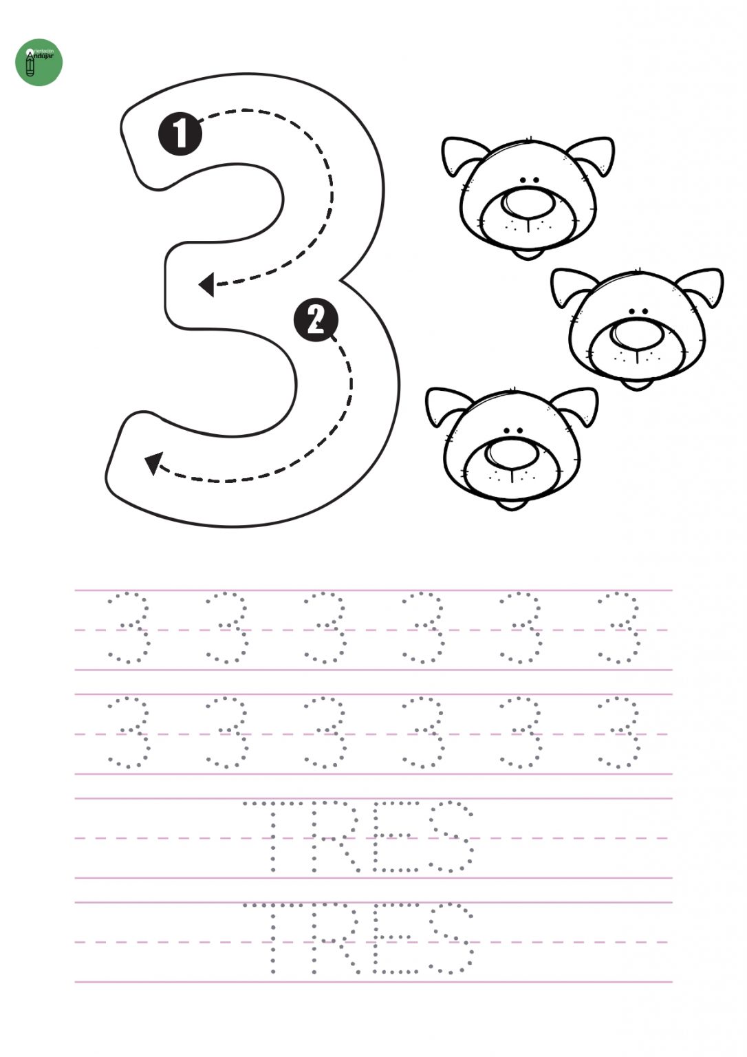 GRAFO Cuenta y traza los números del 1 al 9 - Orientacion Andujar