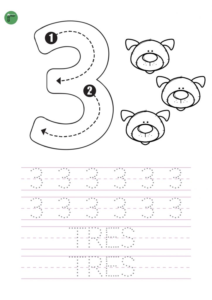 GRAFO Cuenta y traza los números del 1 al 9 - Orientacion Andujar