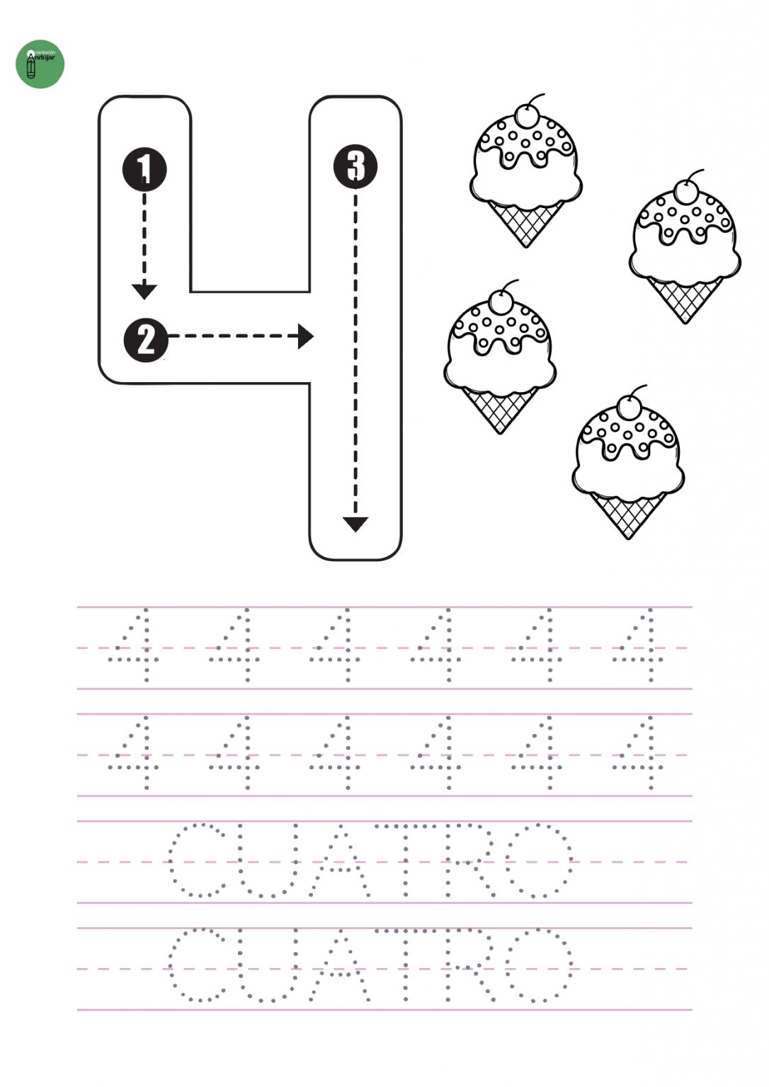 GRAFO Cuenta y traza los números del 1 al 9 - Orientacion Andujar