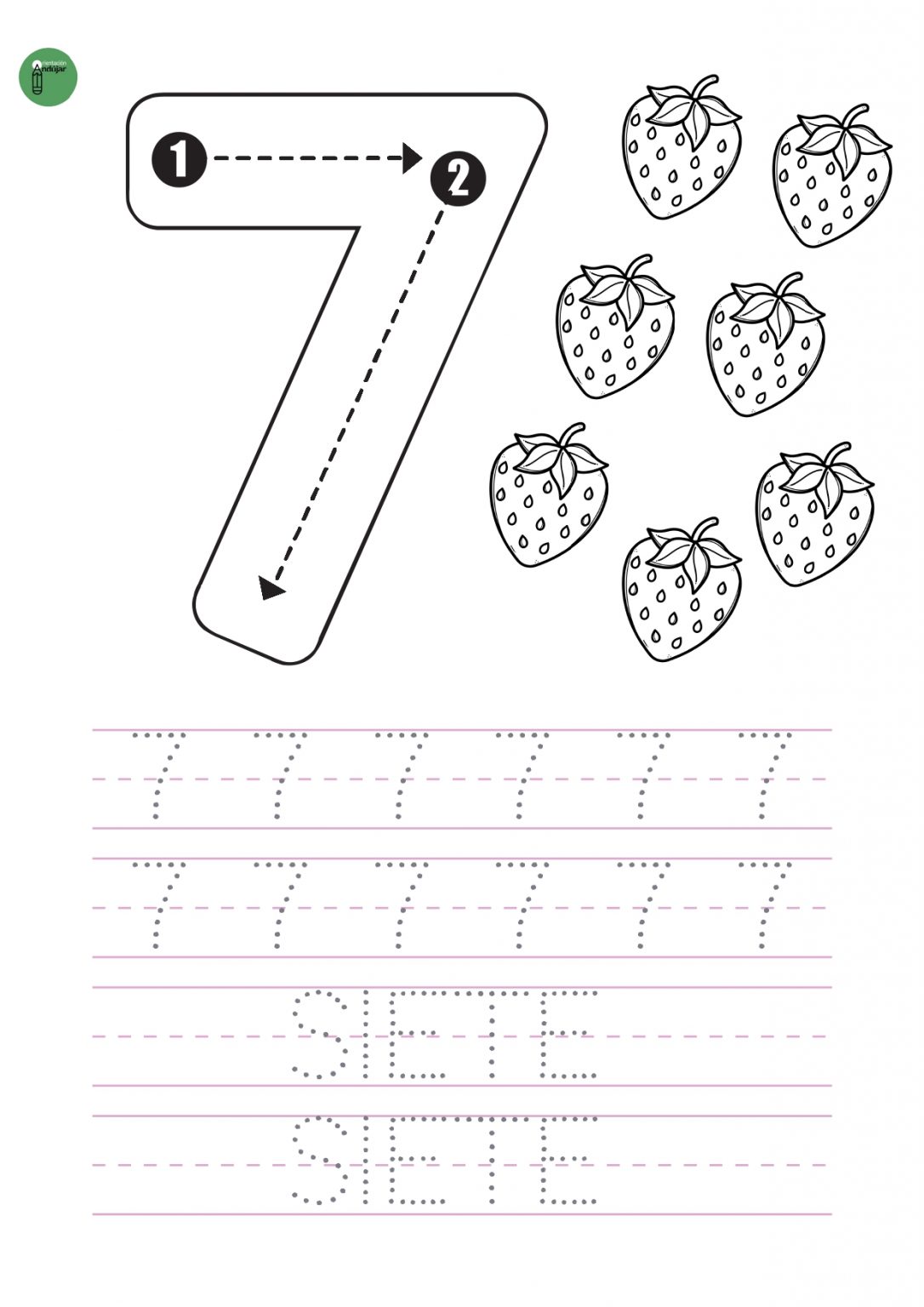 GRAFO Cuenta y traza los números del 1 al 9 - Orientacion Andujar