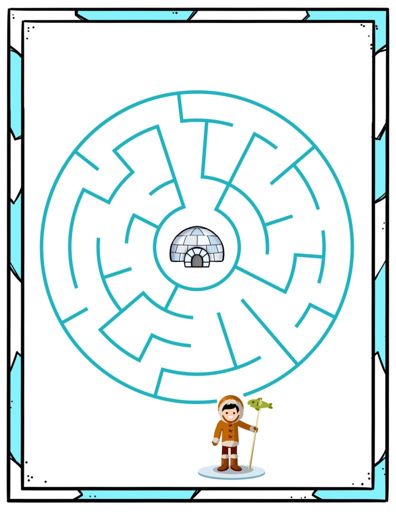 Entretenidos laberintos de invierno - Orientacion Andujar