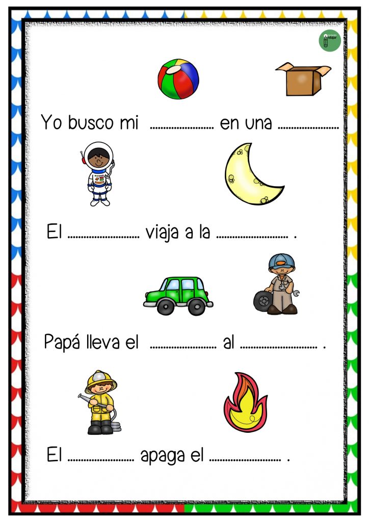 Lectura de frases sencillas con Pictogramas - Orientacion Andujar