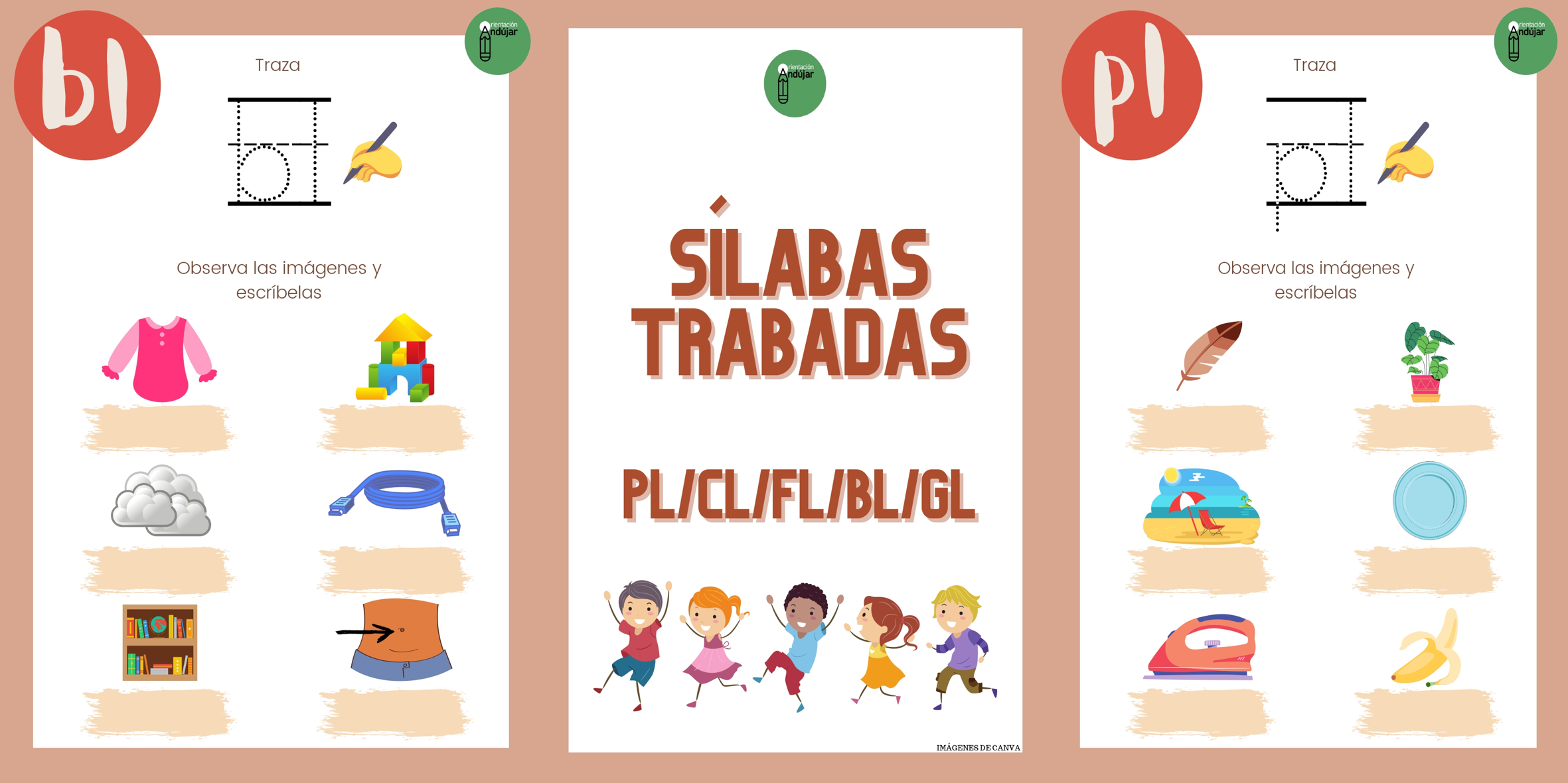 Sílabas trabadas: actividades - Orientacion Andujar