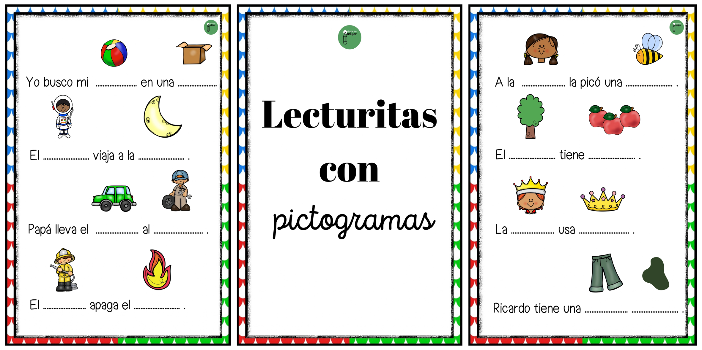 #neae Lectura de frases con apoyos visuales pictogramas - Orientacion ...