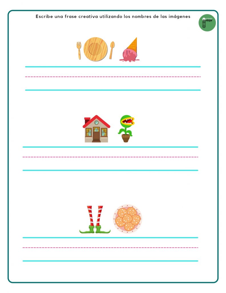 Escritura creativa de frases - Orientacion Andujar