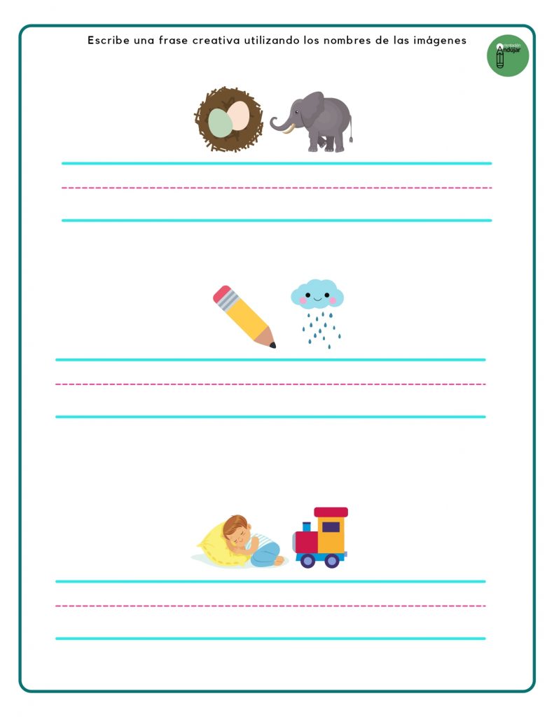 Escritura creativa de frases - Orientacion Andujar