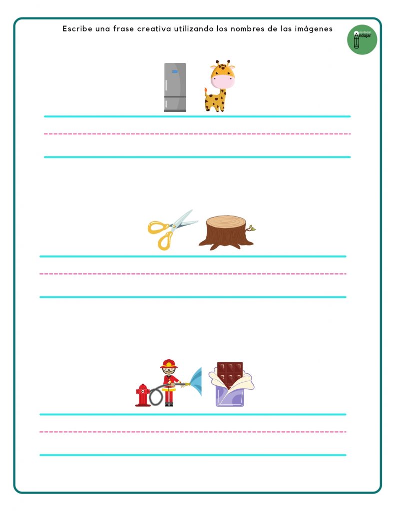 Escritura creativa de frases - Orientacion Andujar