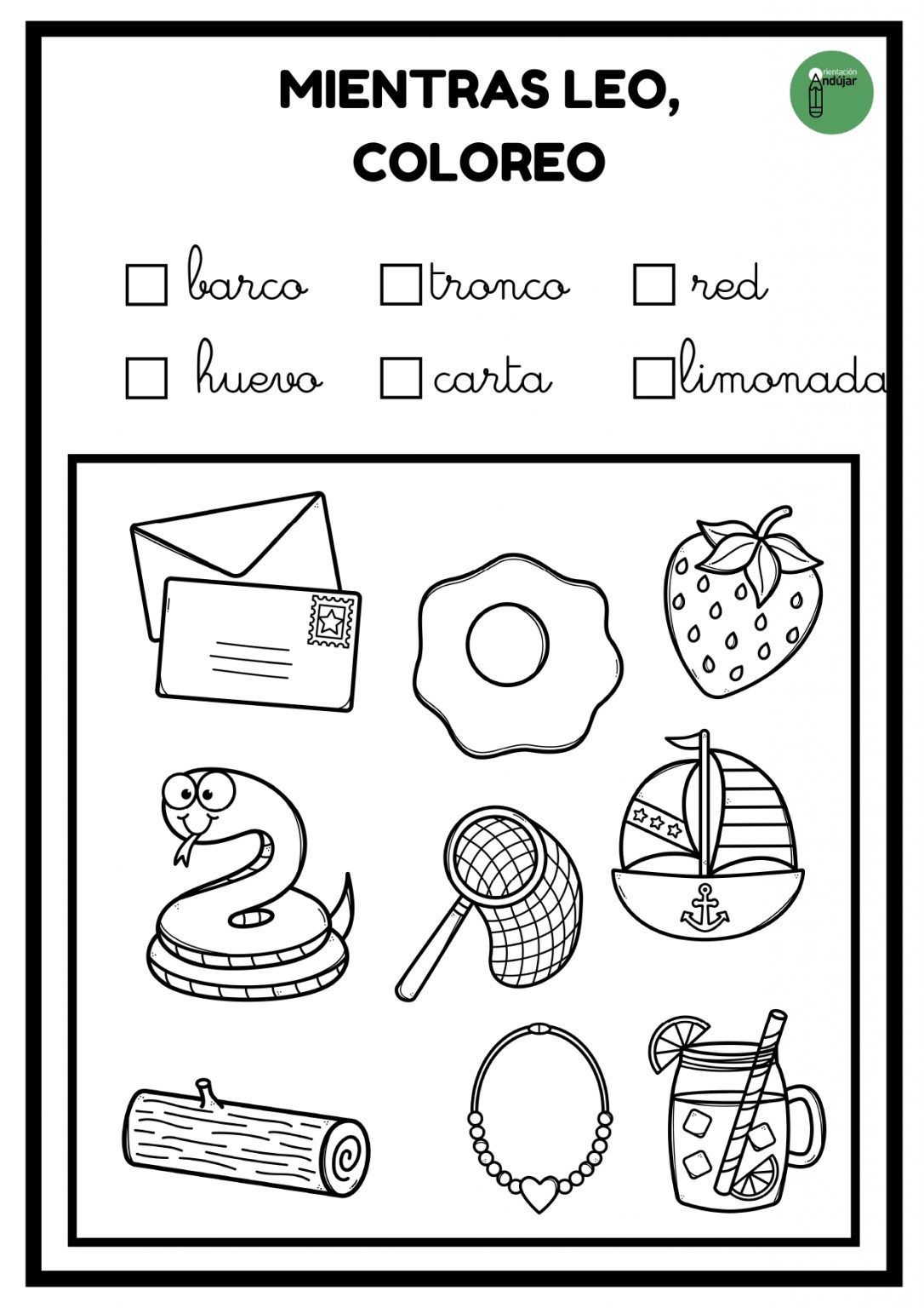 Mientras leo, coloreo - Orientacion Andujar