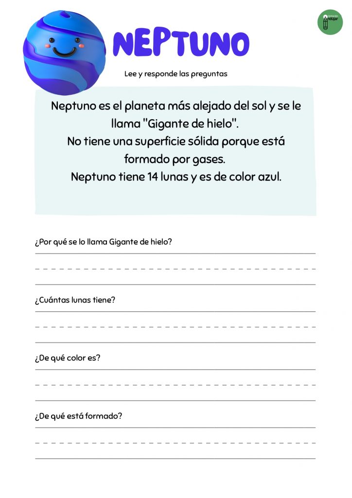 Pequetextos para mejorar la comprensión lectora conocemos los planetas ...