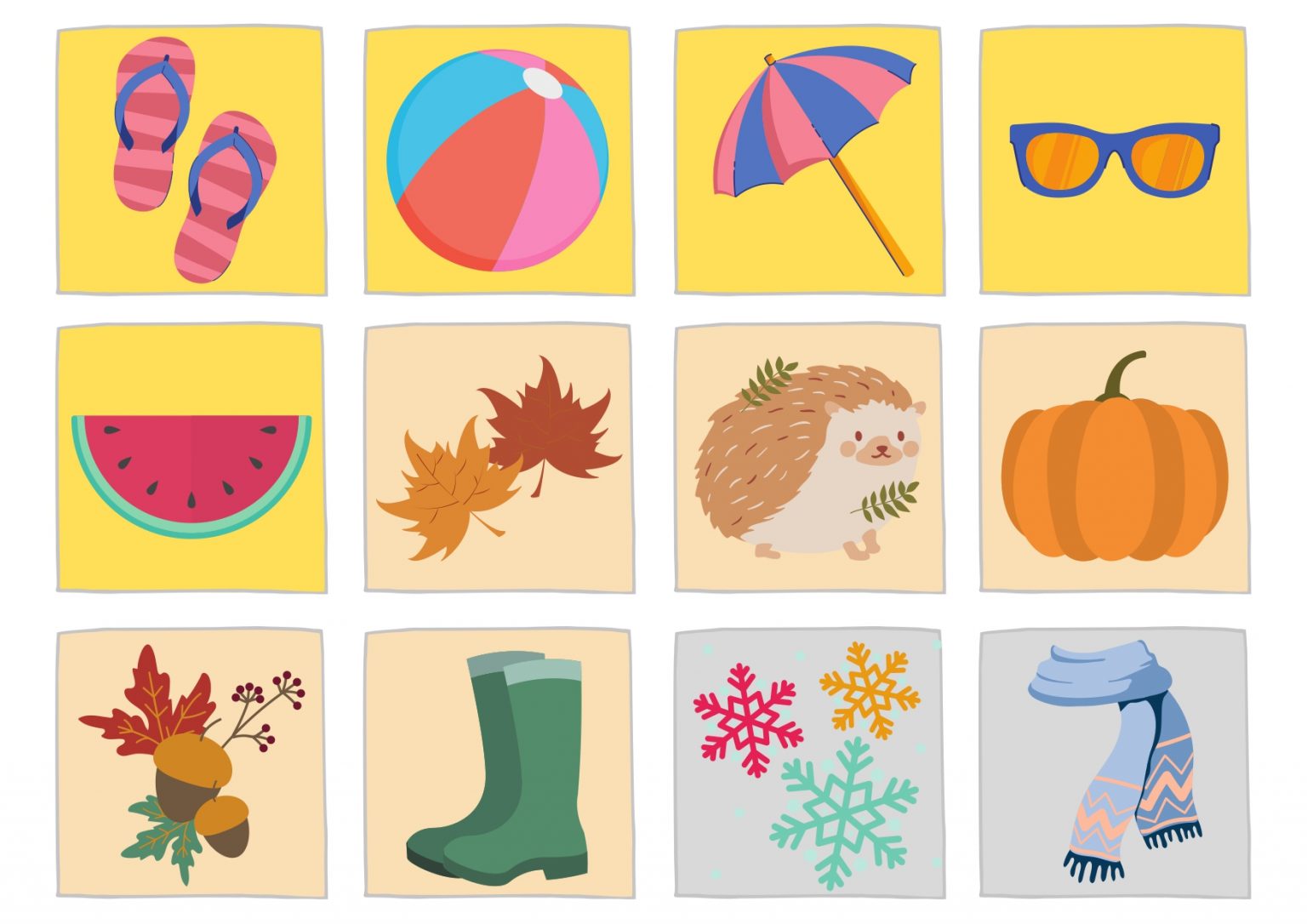 Súper bingo de las cuatro estaciones - Orientacion Andujar