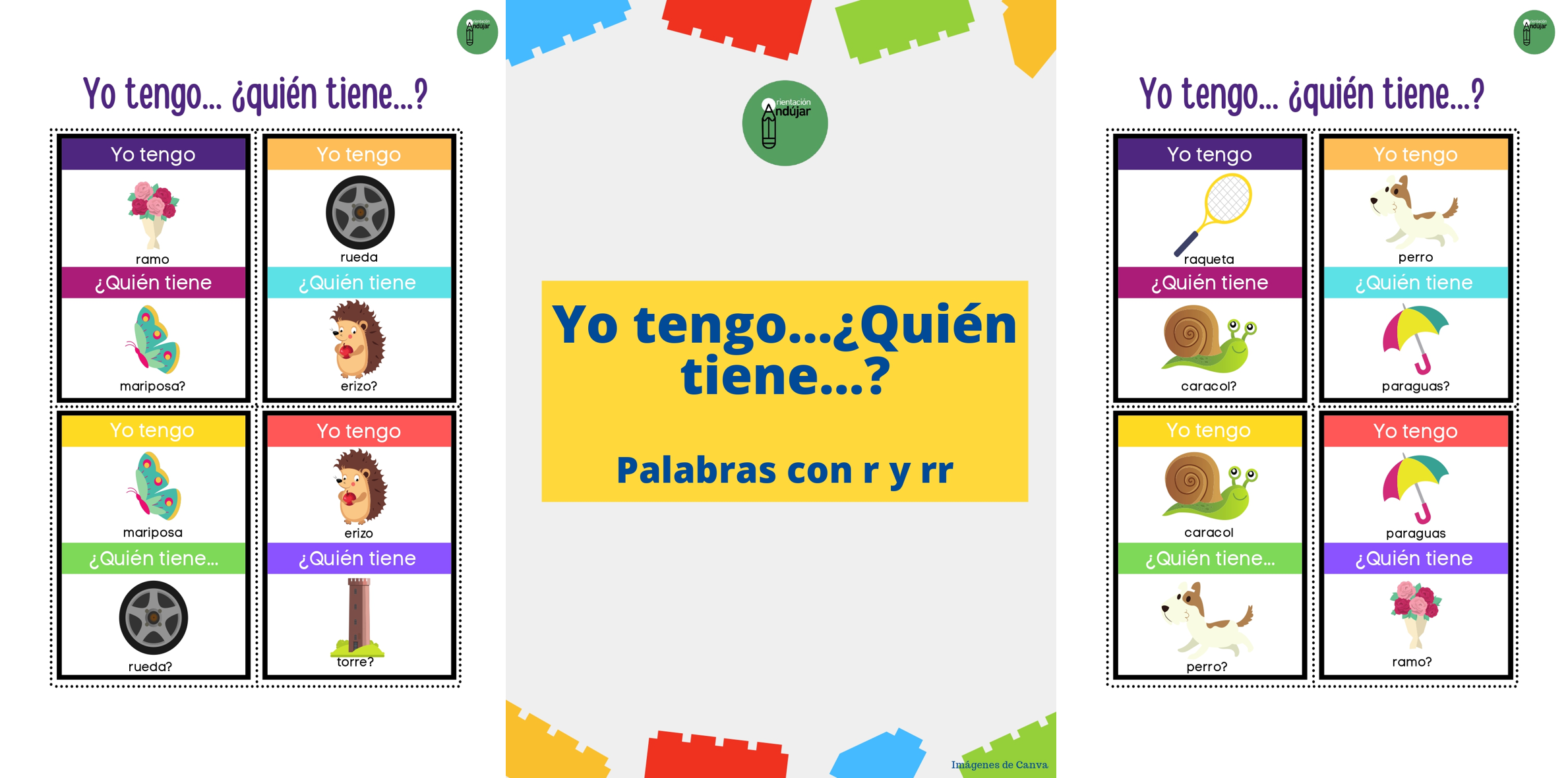 Yo tengo... ¿quién tiene...? Palabras con R y RR - Orientacion Andujar