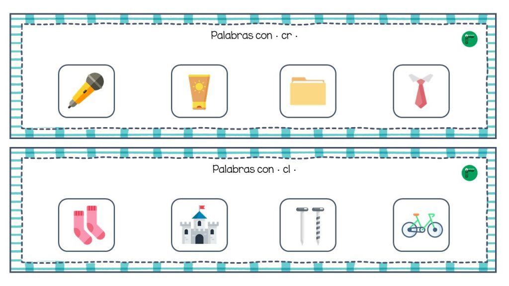 Tarjetas: Palabras con sílabas trabadas - Orientacion Andujar