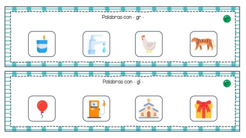 Tarjetas: Palabras con sílabas trabadas - Orientacion Andujar