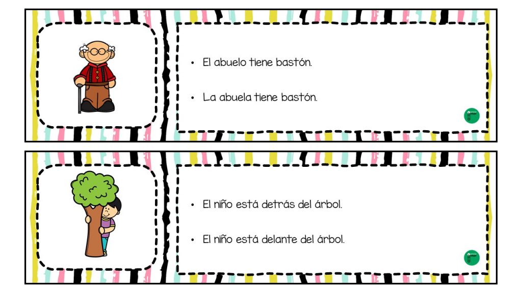 Tarjetitas de comprensión lectora mediante imágenes. - Orientacion Andujar