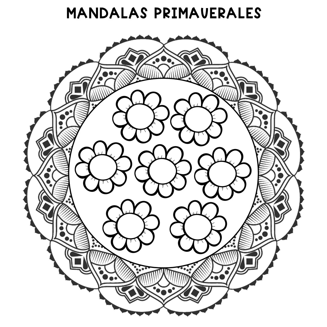 BONITAS MANDALAS DE primaverales LISTAS PARA COLOREAR - Orientacion Andujar