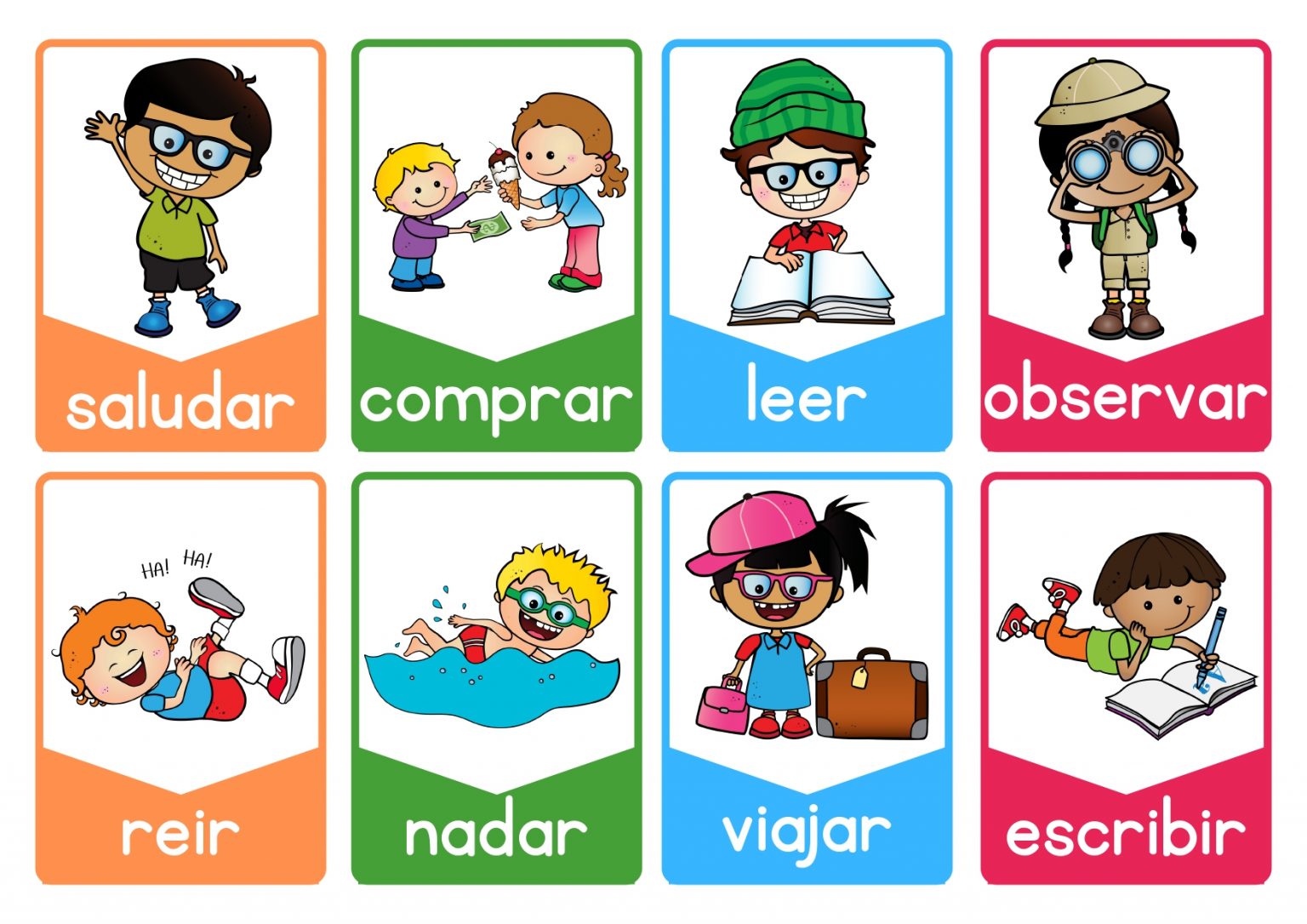 Colección flashcards: verbos - Orientacion Andujar