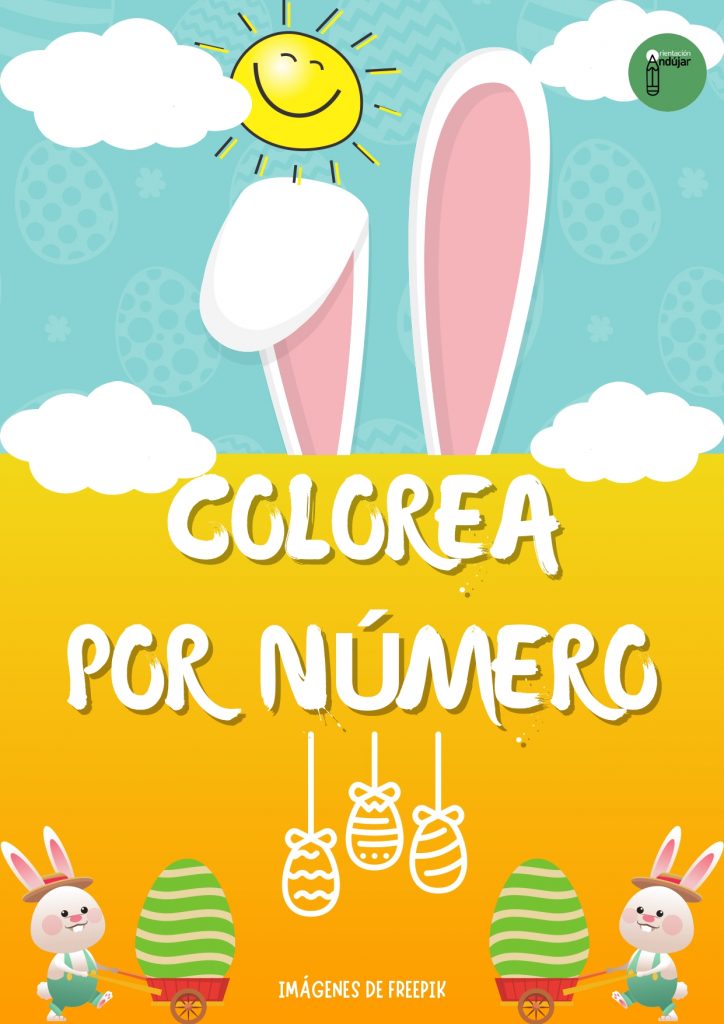Cuadernitos colorea por números: Conejitos de Pascua - Actividades de ...