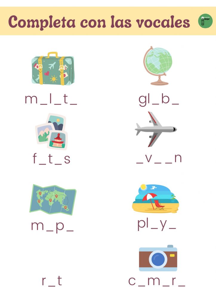 Completa con las vocales - Orientacion Andujar