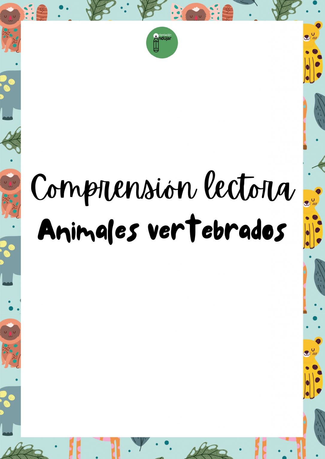 Comprensión de textos: animales invertebrados - Orientacion Andujar