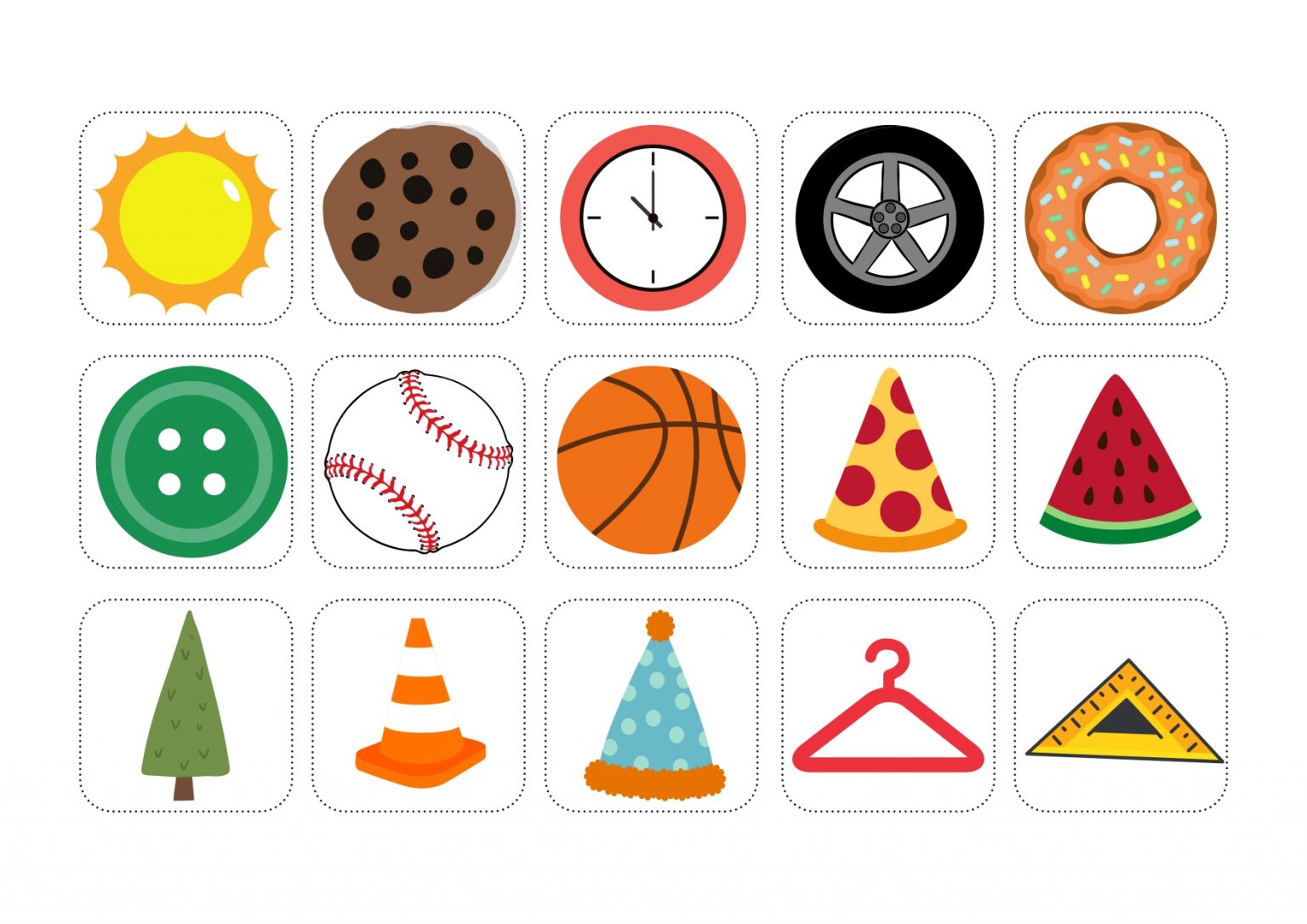 Actividad manipulativa: Objetos con formas geométricas - Actividades de ...