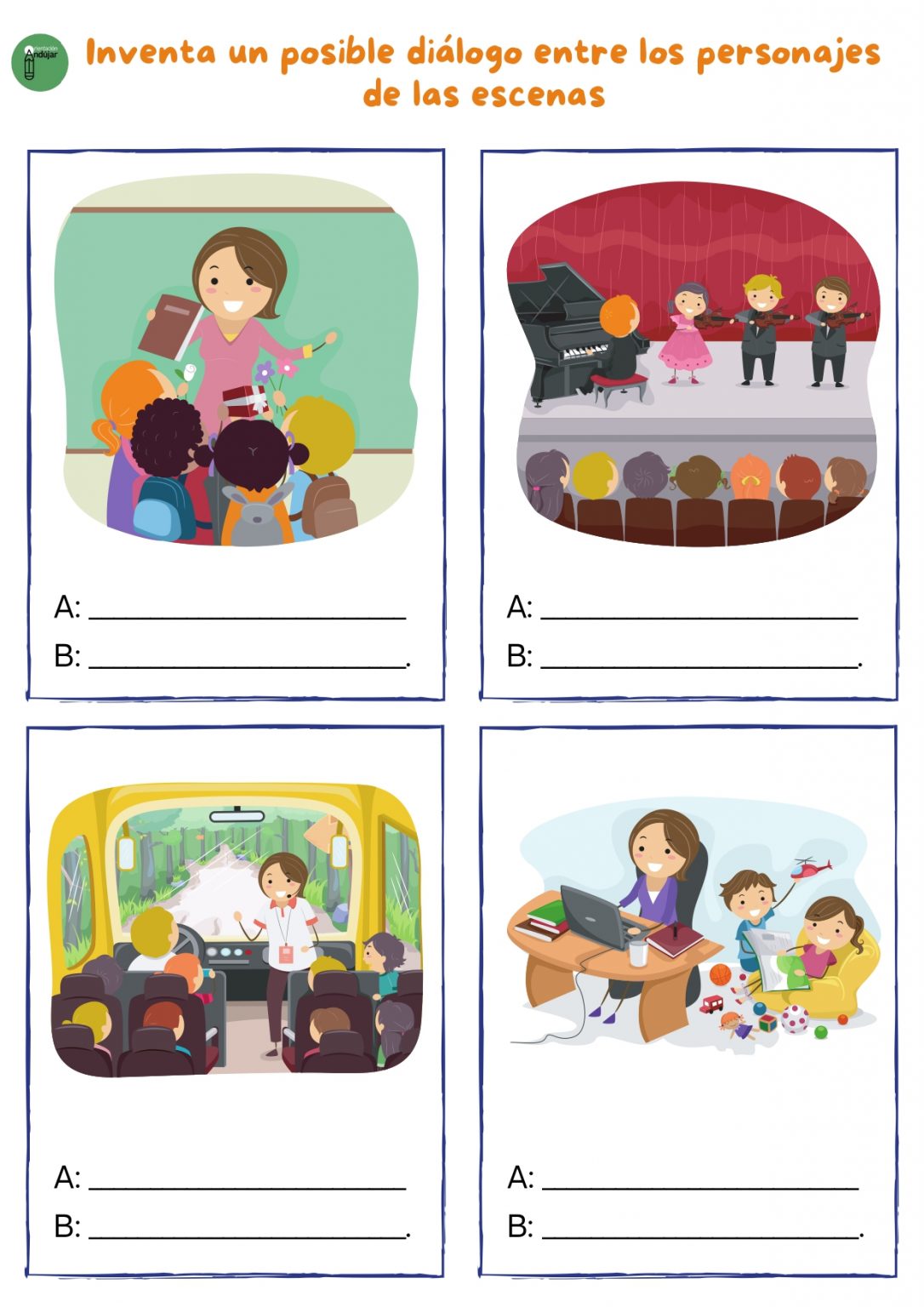 Inventa diálogos: escritura creativa - Orientacion Andujar