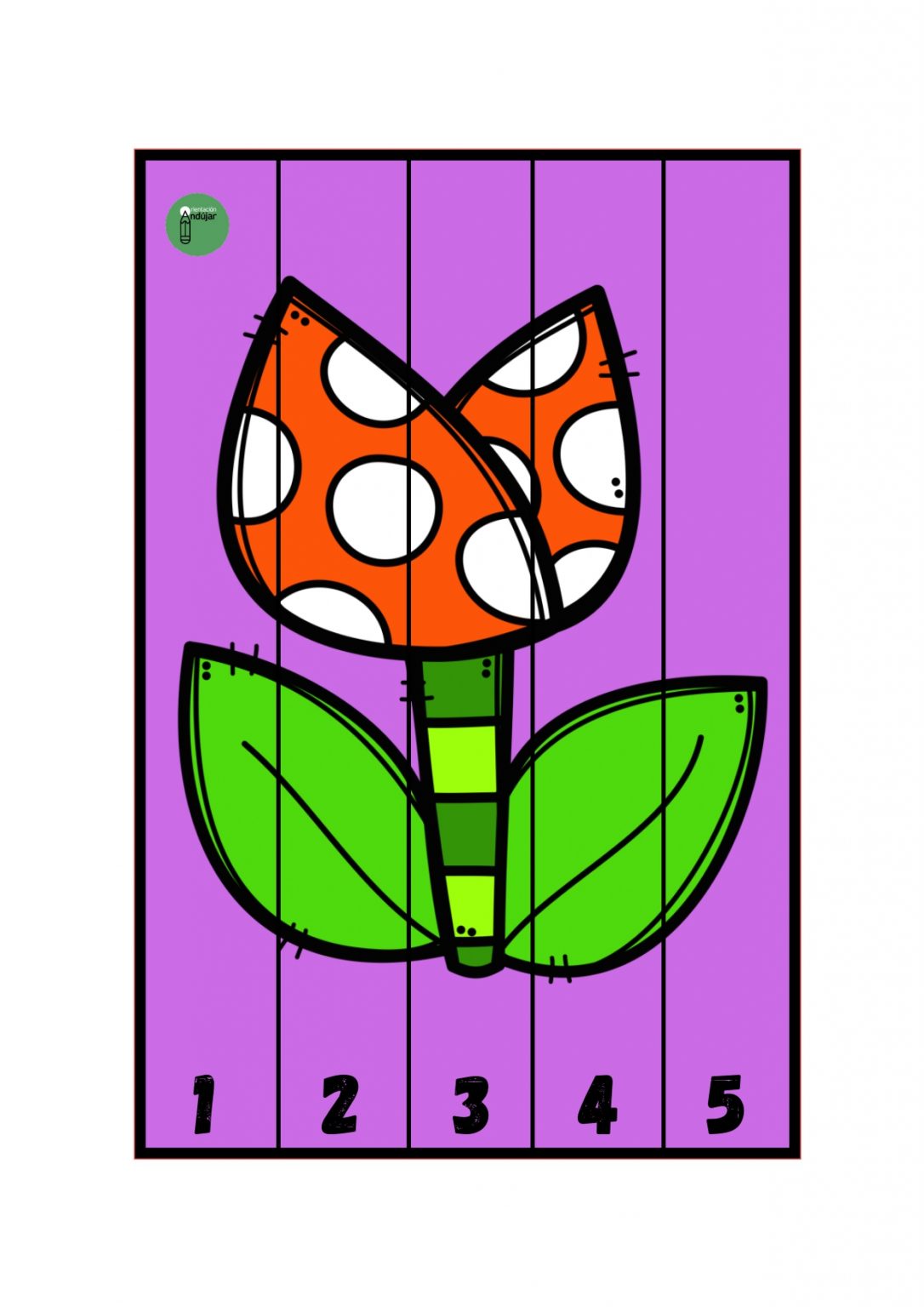 Preciosos puzzles de primavera en vacaciones - Orientacion Andujar