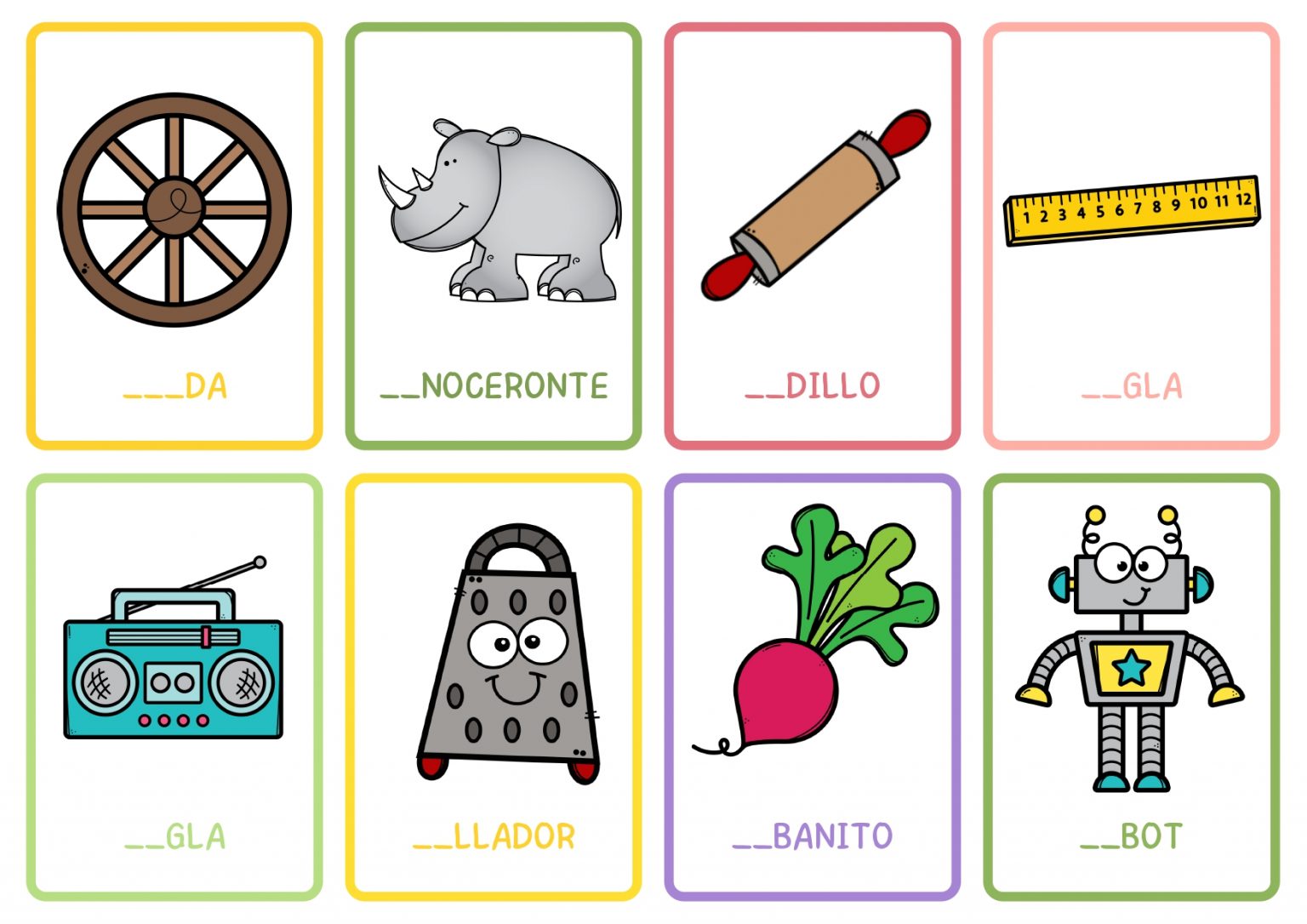 ROTACISMO DISCRIMINACIÓN AUDITIVA Sílabas con /R/ - Orientacion Andujar