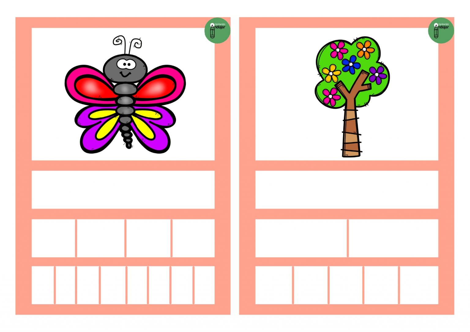 Tarjetas de escritura: primavera - Orientacion Andujar